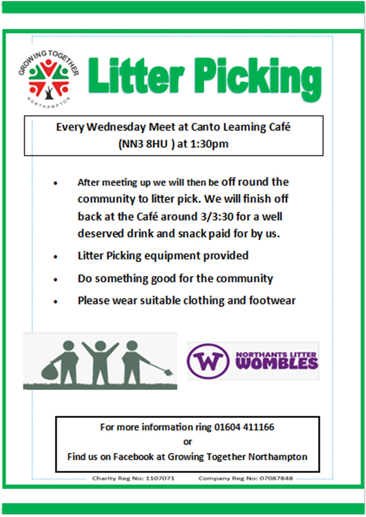 Help to clean up our community! - Growing Together Northampton